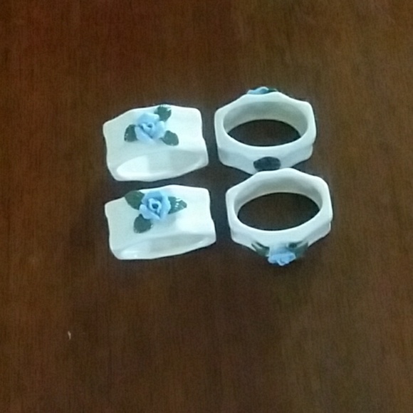 Porcelain | Accents | Genuine Porcelain Napkin Rings Set | Poshmark